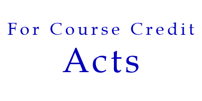For Course Credit – Florida Bible College of Tampa Store